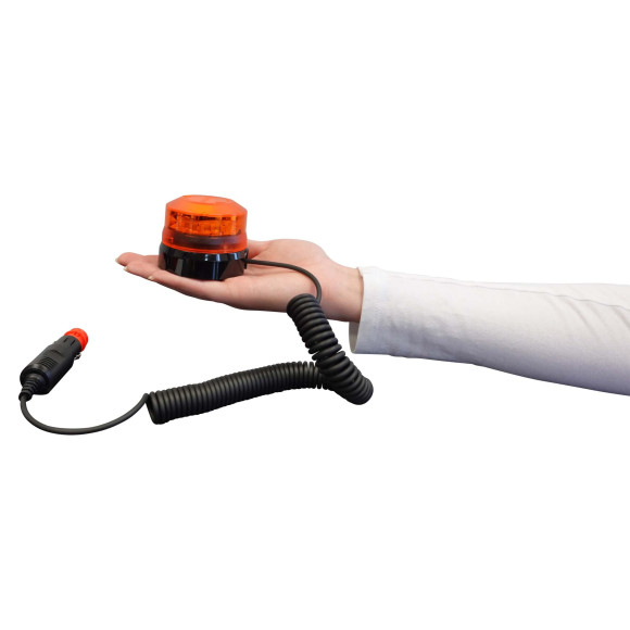 Mini gyrophare LED orange - magnétique